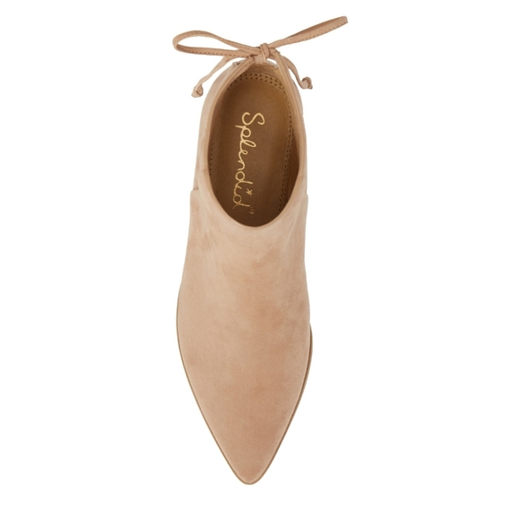 Splendid | Shoes | Contemporarychic Splendid Back Tie Suede Booties ...